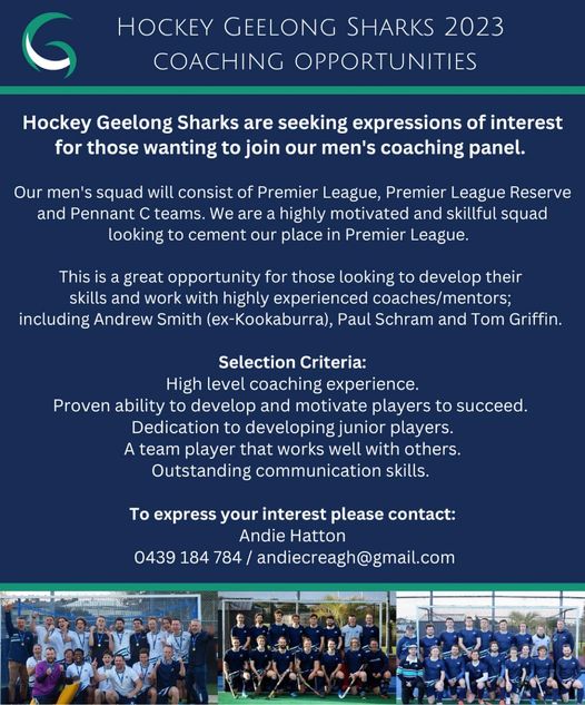 Geelong Sharks HV Comp - Geelong Hockey Association