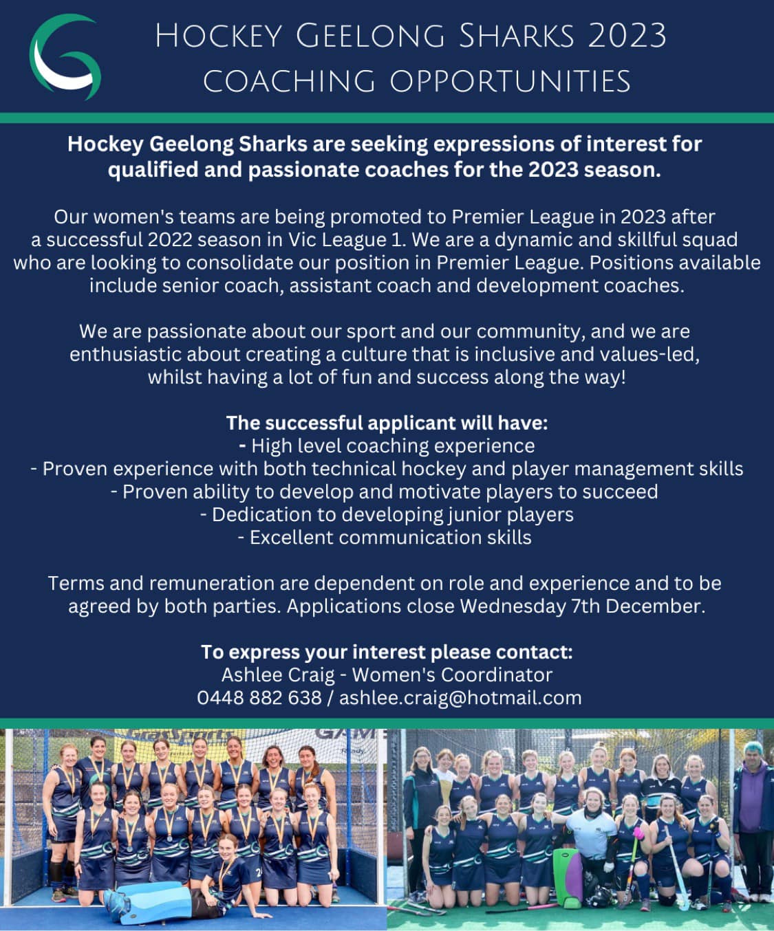 Geelong Sharks HV Comp - Geelong Hockey Association